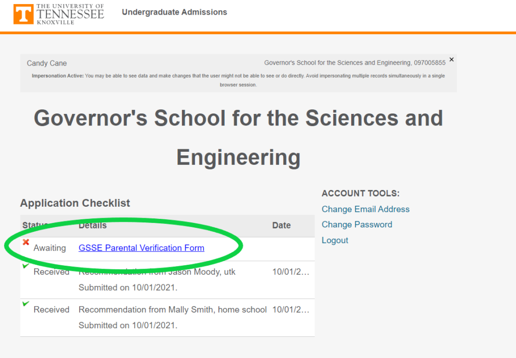 GSSE Application | Governor’s School for the Sciences and Engineering